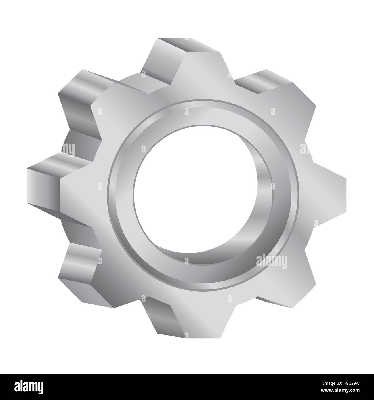 Gear cog wheel icon vector hi-res stock photography and images - Alamy