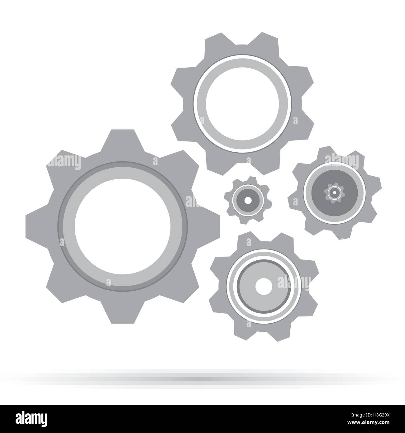 Gear Icon Vector Machine Wheel Background Collection Cogwheel