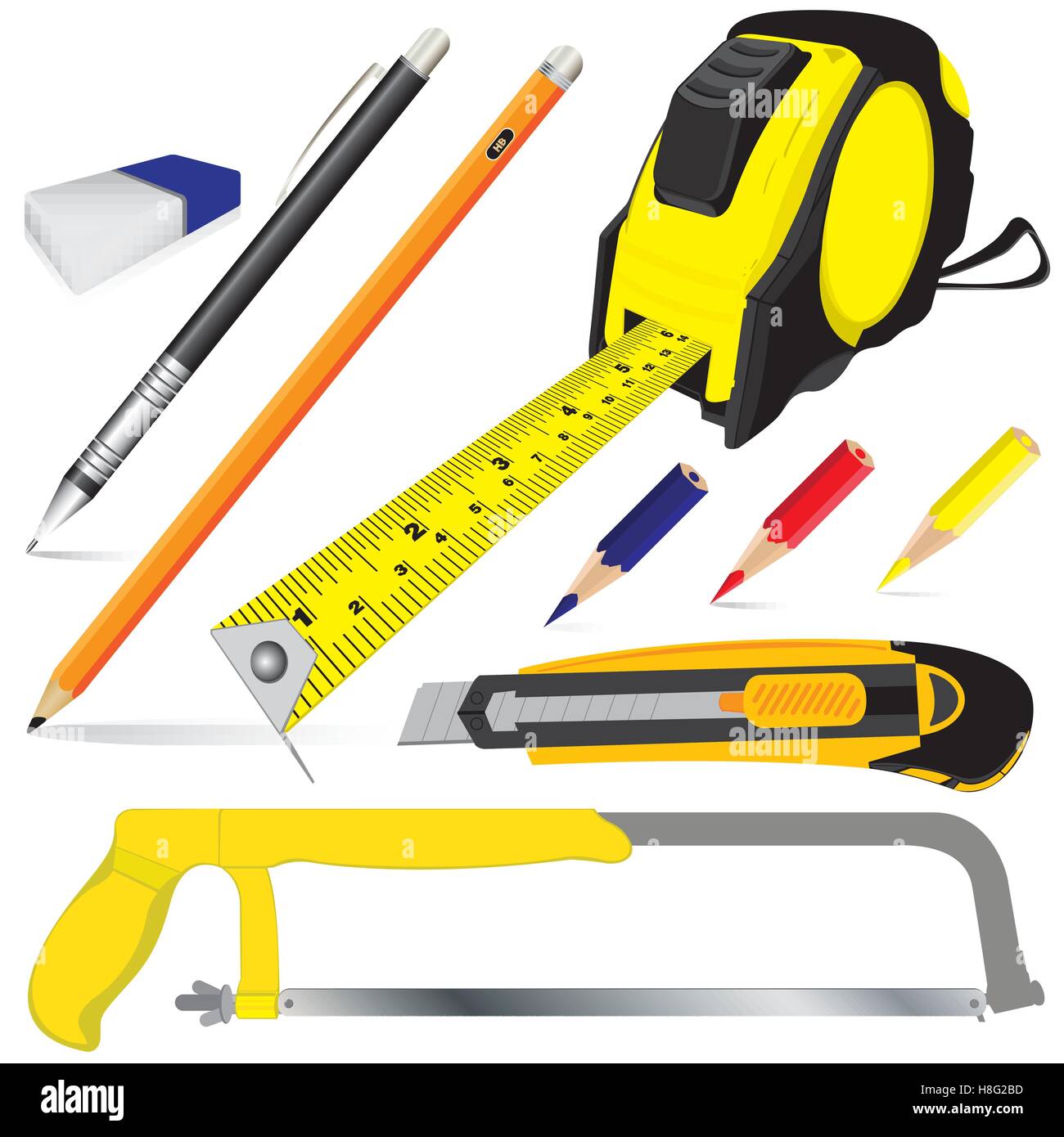 Craft supplies vector Stock Vector Images - Alamy