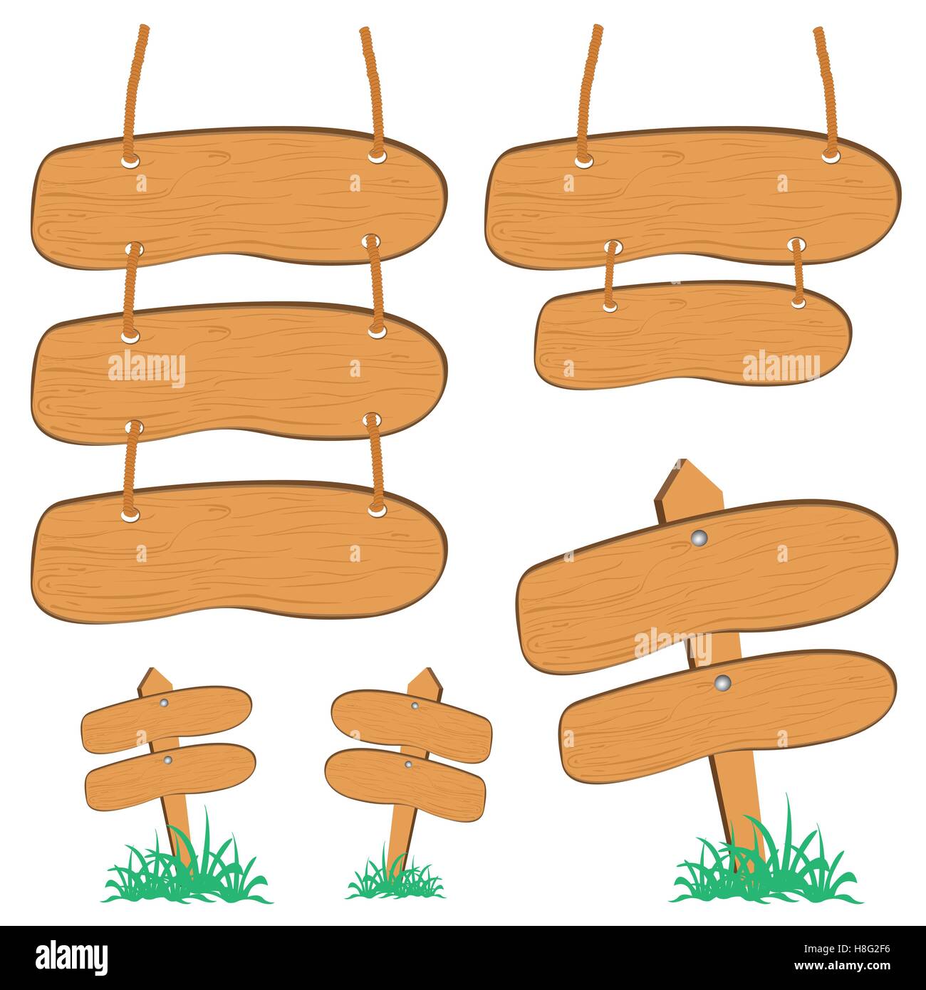wooden, vector, illustration, background, wood, sign, texture, design ...