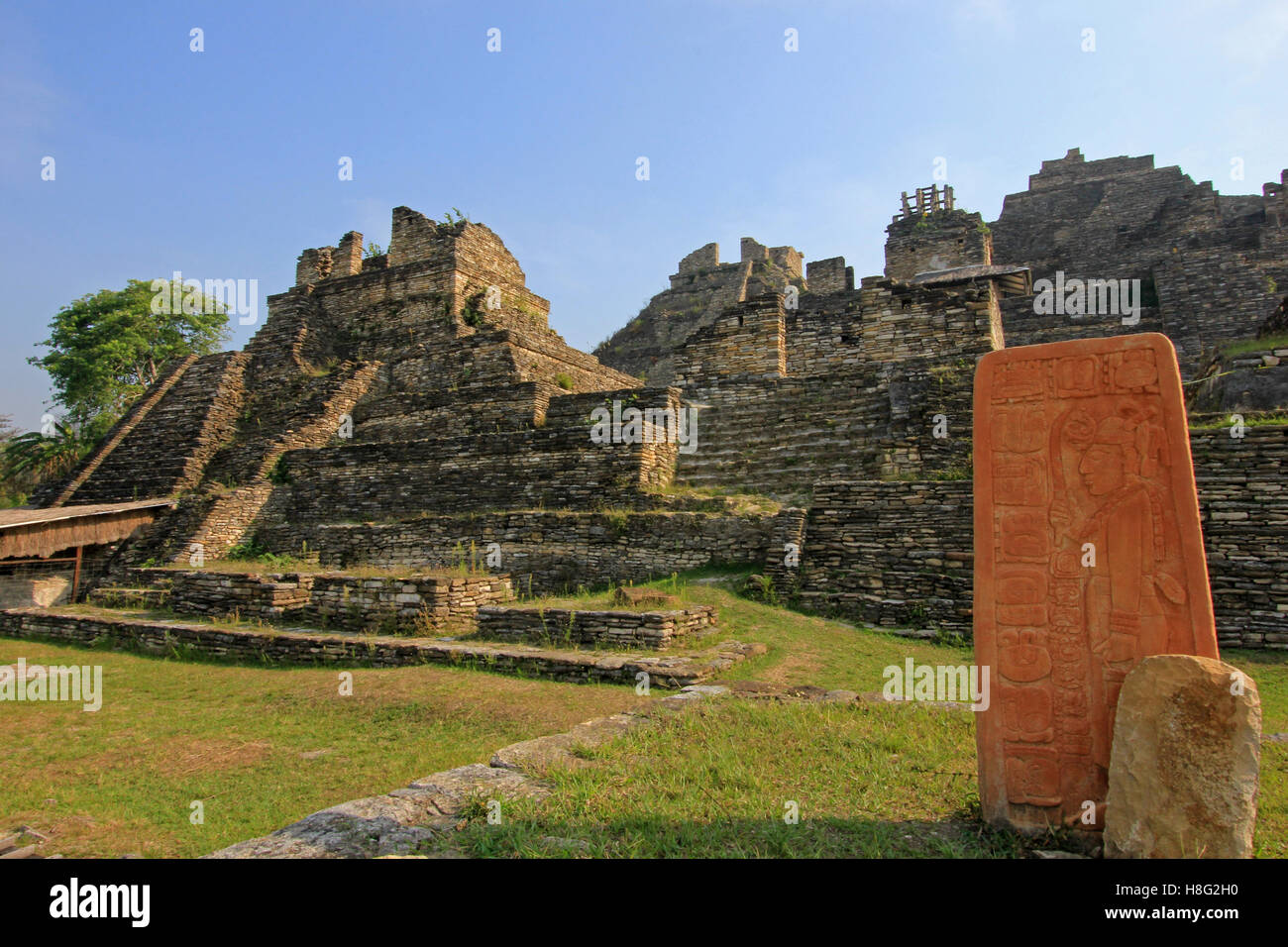 Mayan ruins Tonina, Mexico Stock Photo - Alamy