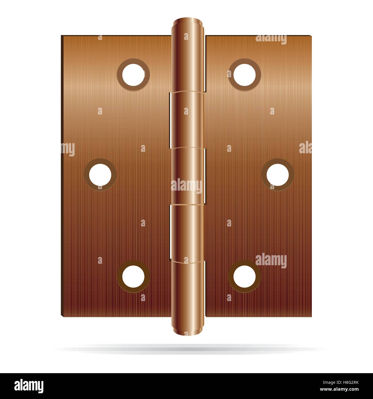hinge, door, vector, construction, metal, isolated, steel, hardware ...