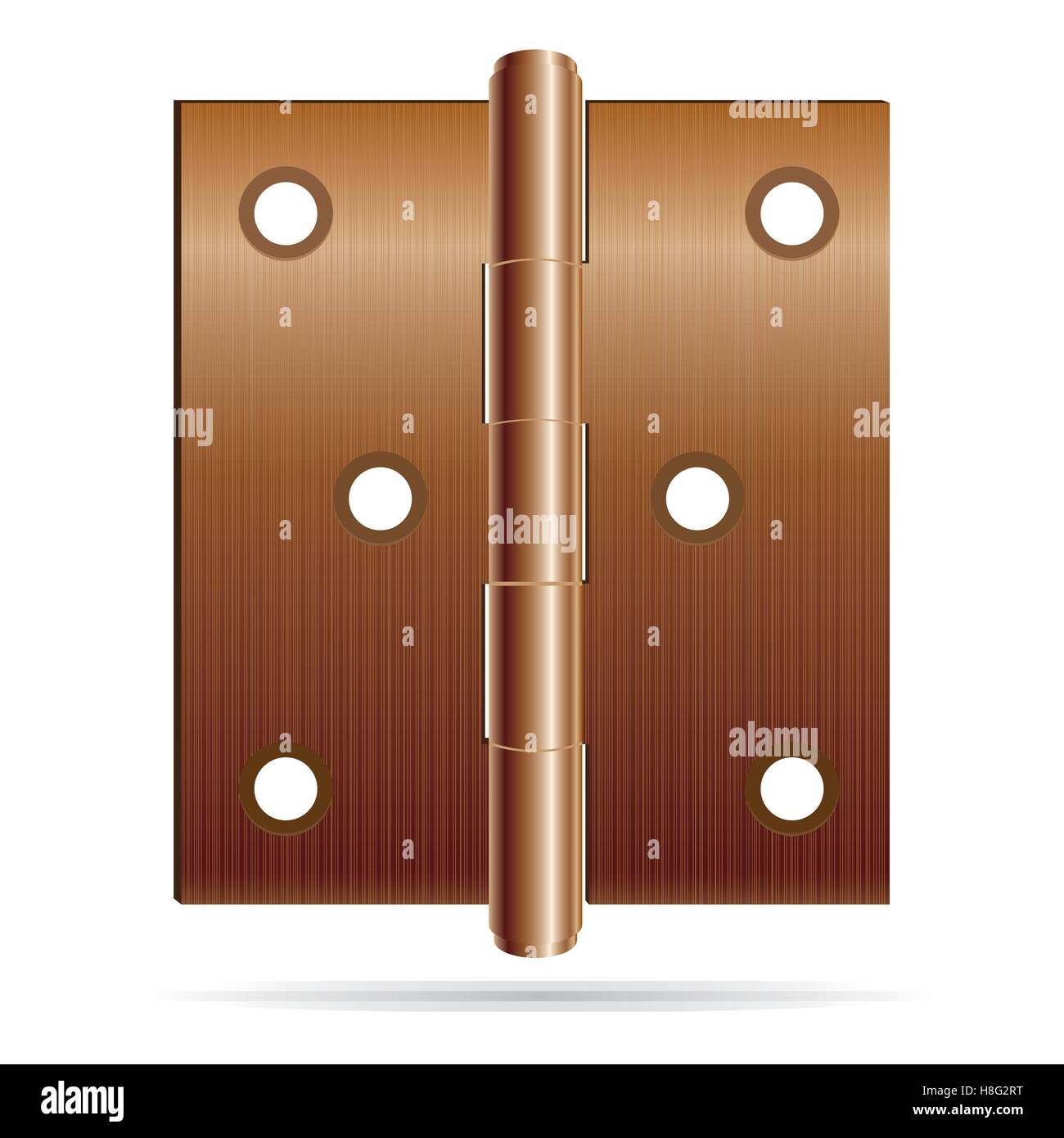 hinge, door, vector, construction, metal, isolated, steel, hardware ...