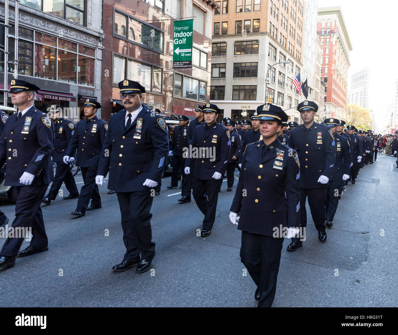 New York, United States. 11th Nov, 2016. Atmosphere during Veterans Day ...