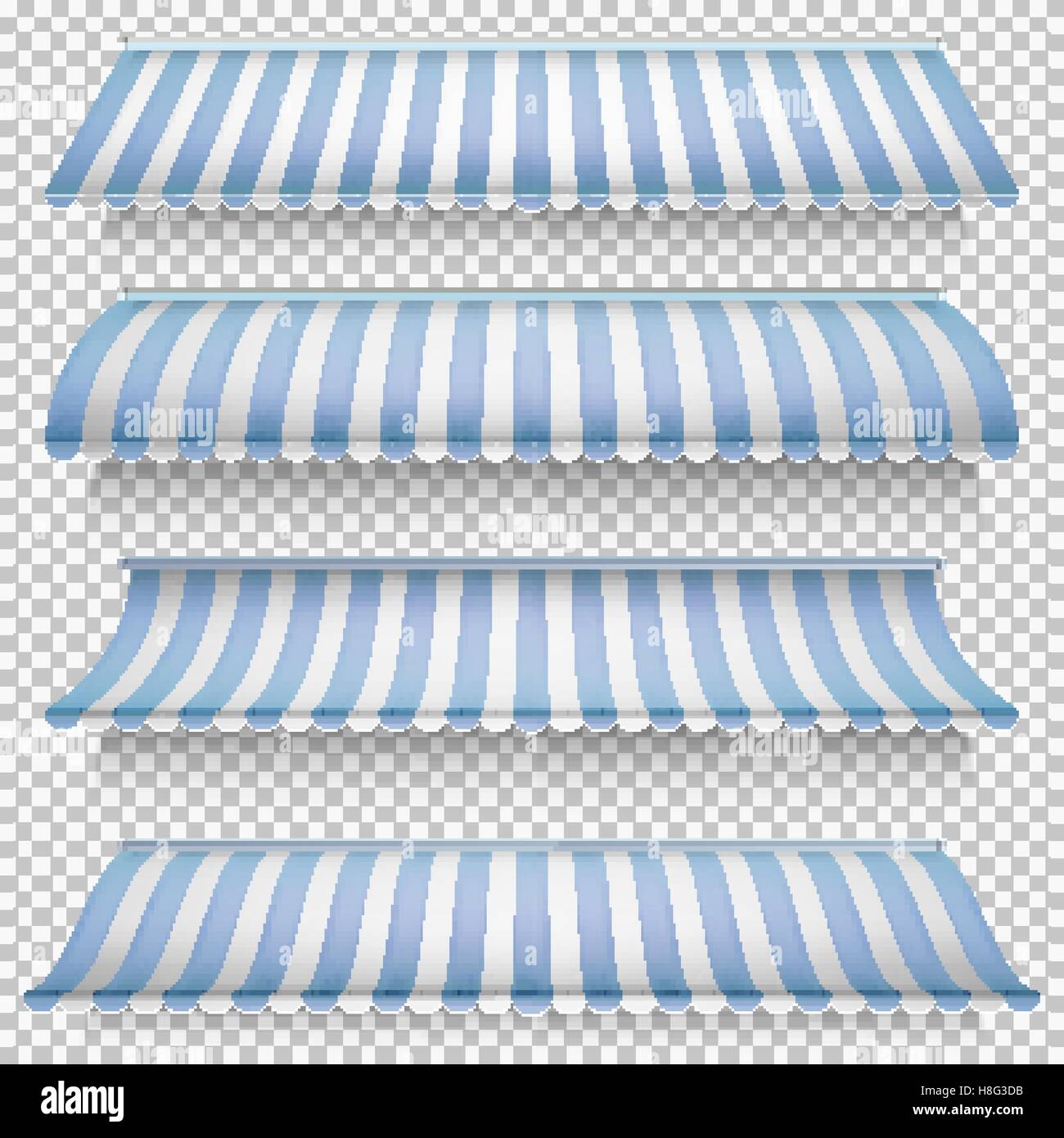 Shop front awnings Stock Vector Images - Alamy