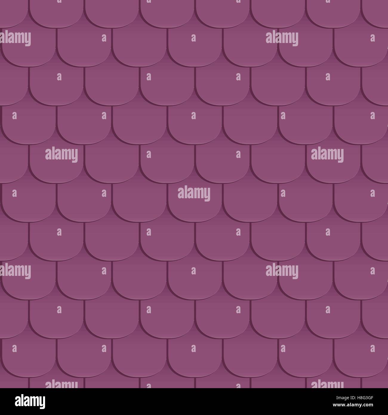 Shingles roof seamless pattern. Violet color. Classic style. Vector ...