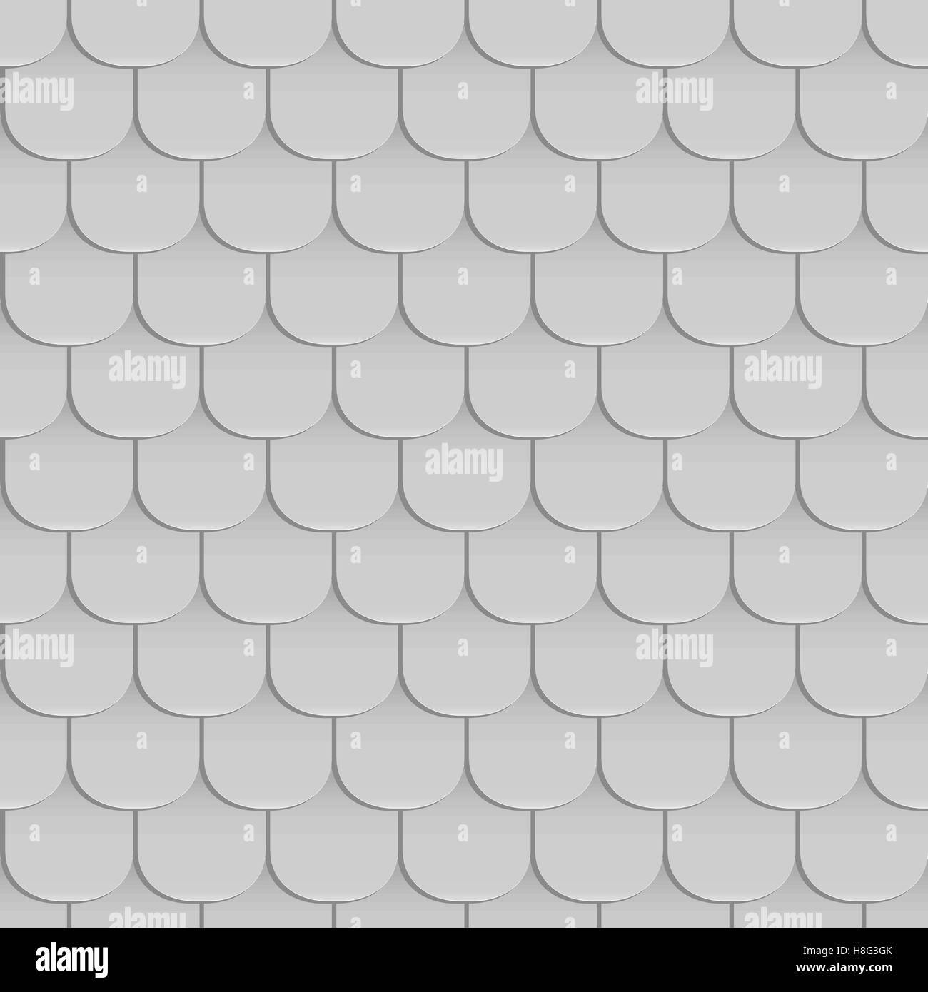Shingles roof seamless pattern. Gray color. Classic style. Vector ...