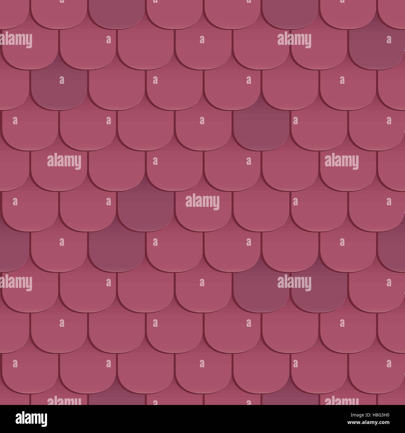 Shingles roof seamless pattern. Violet color. Classic style. Vector ...