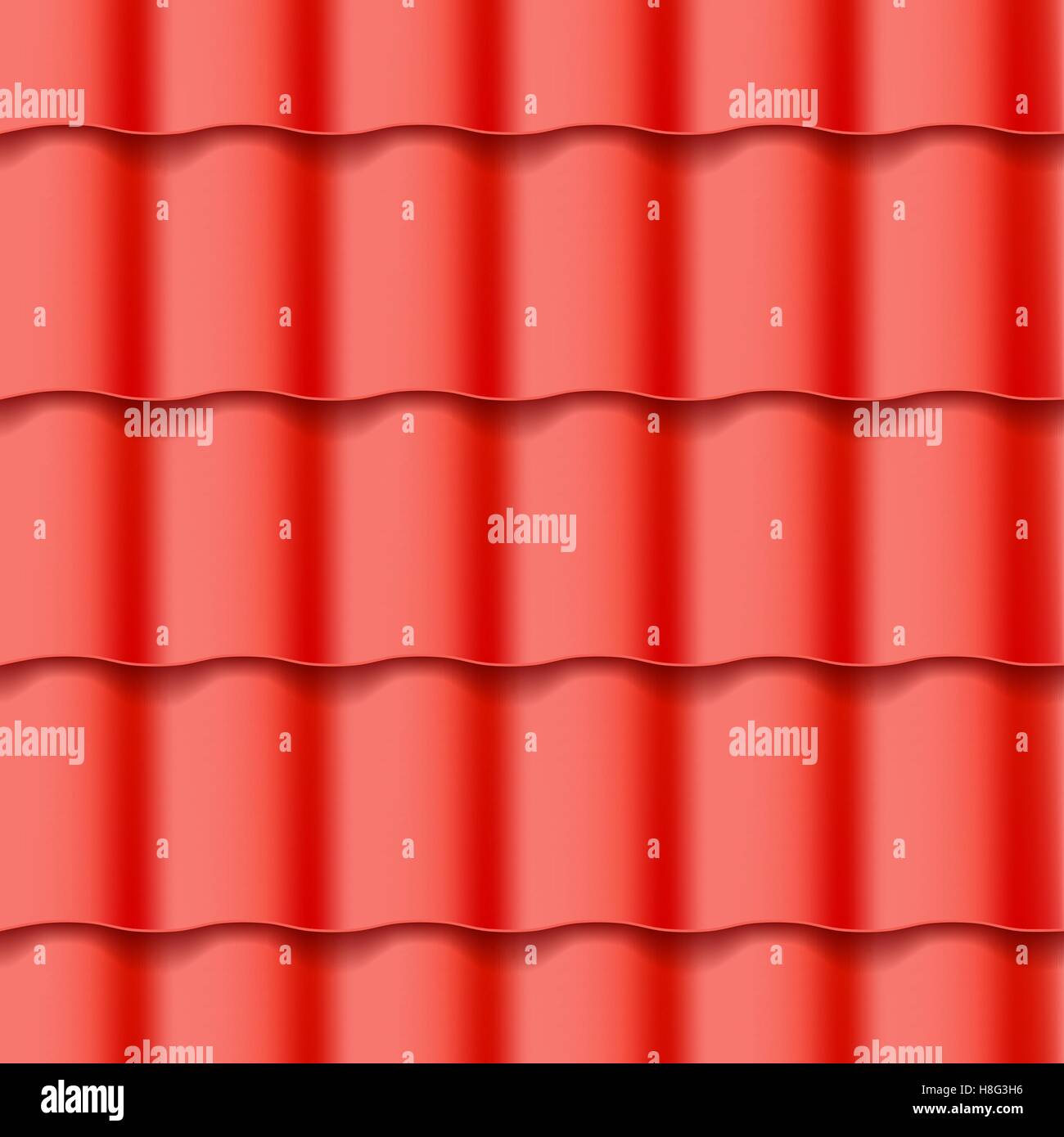 Red slate tile roof Stock Vector Images - Alamy