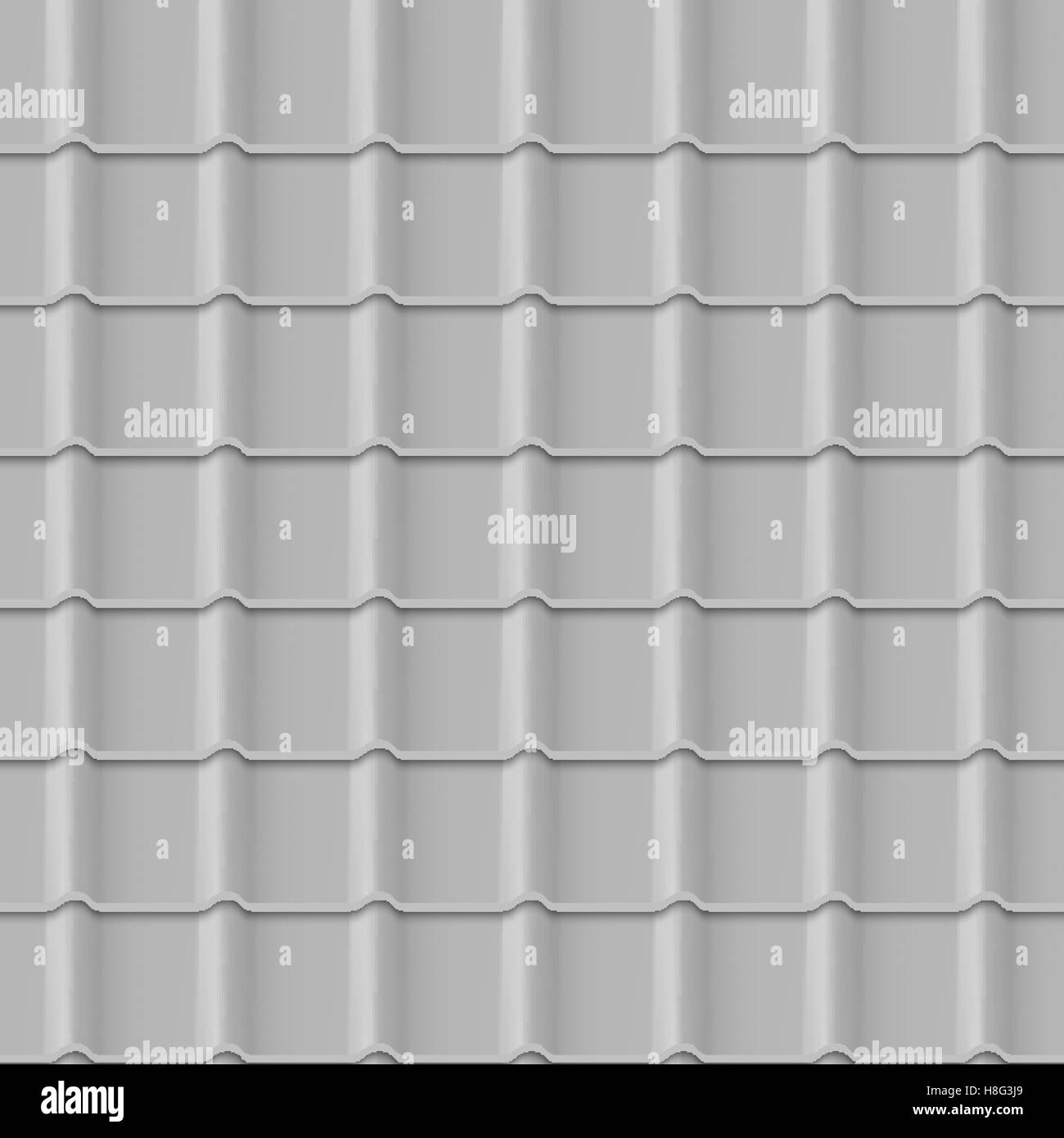 Tiled roof seamless pattern. Gray color. Modern style. Vector ...