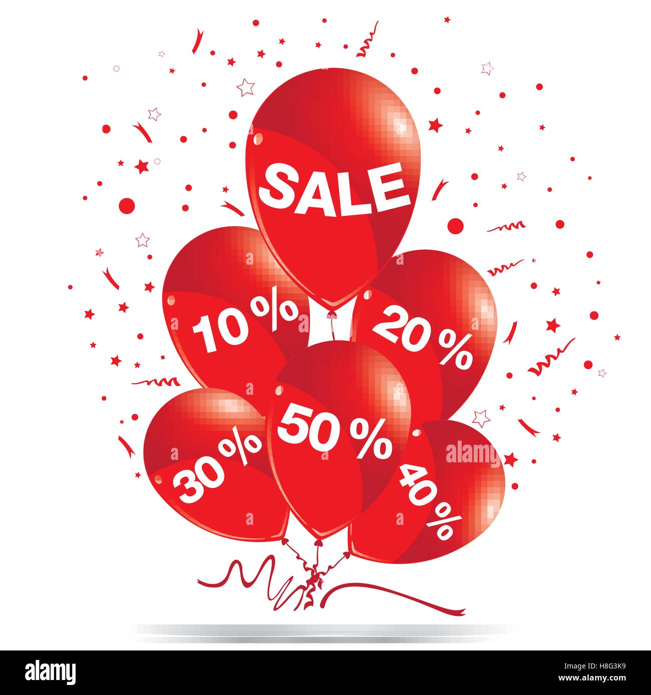 balloons, bags, business, red balloons, color, concept, decoration ...
