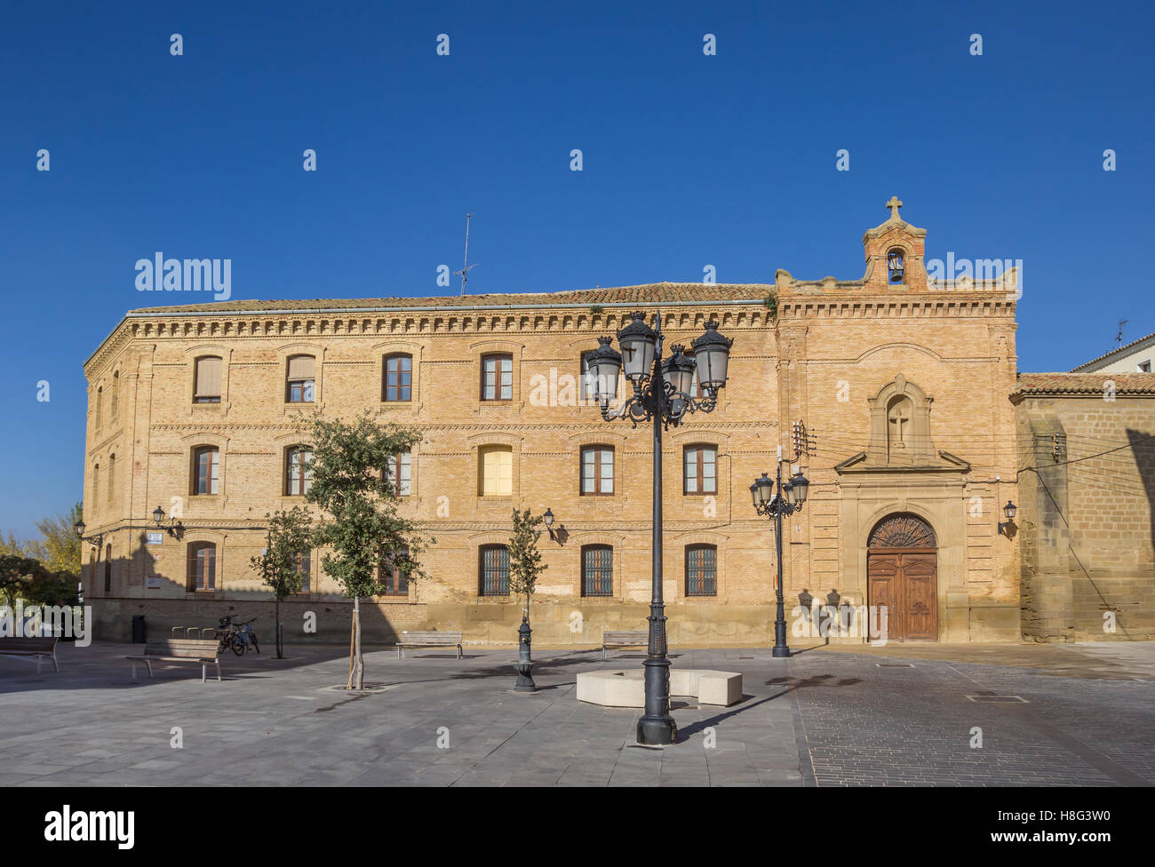 Main building of the university in the historical center of Huesca ...