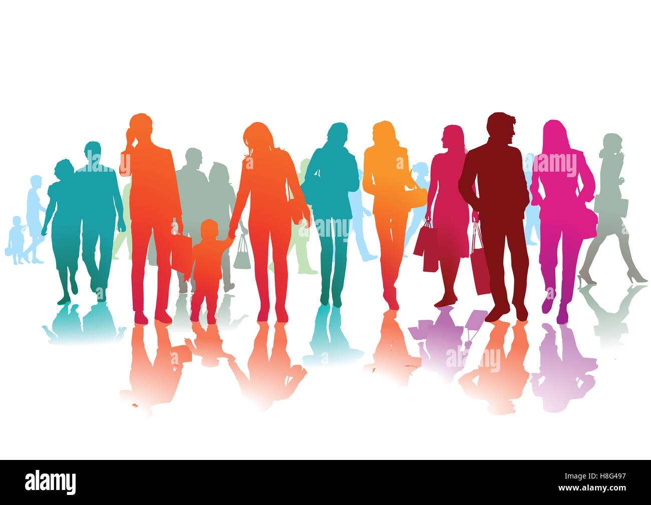 colorful street scene Stock Photo - Alamy