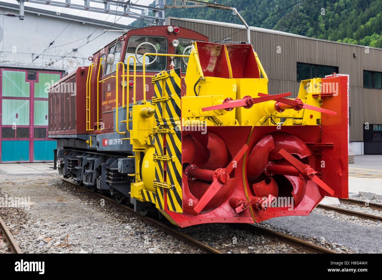 Rotary snow blower hi-res stock photography and images - Alamy