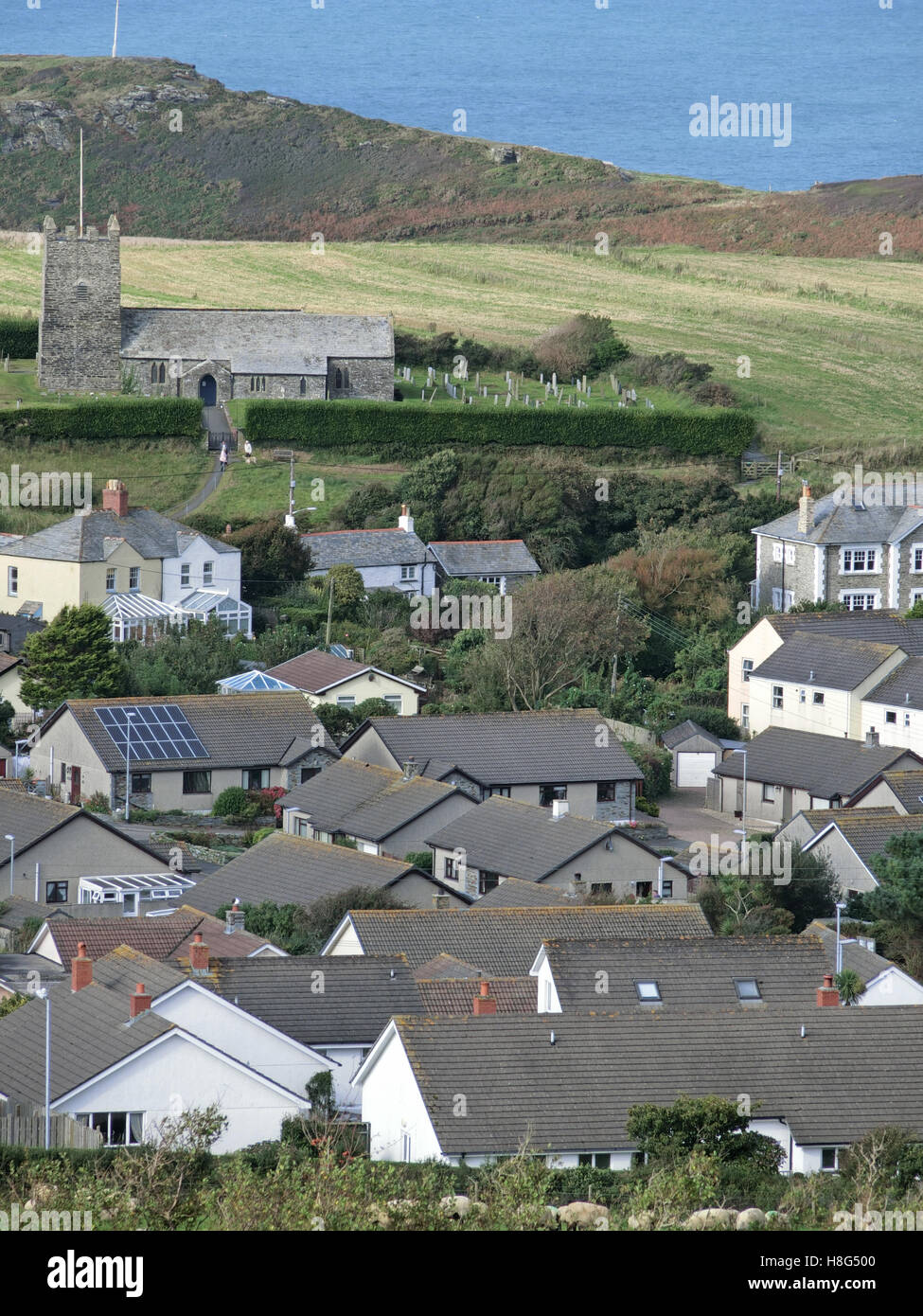 Boscastle aerial hi-res stock photography and images - Alamy