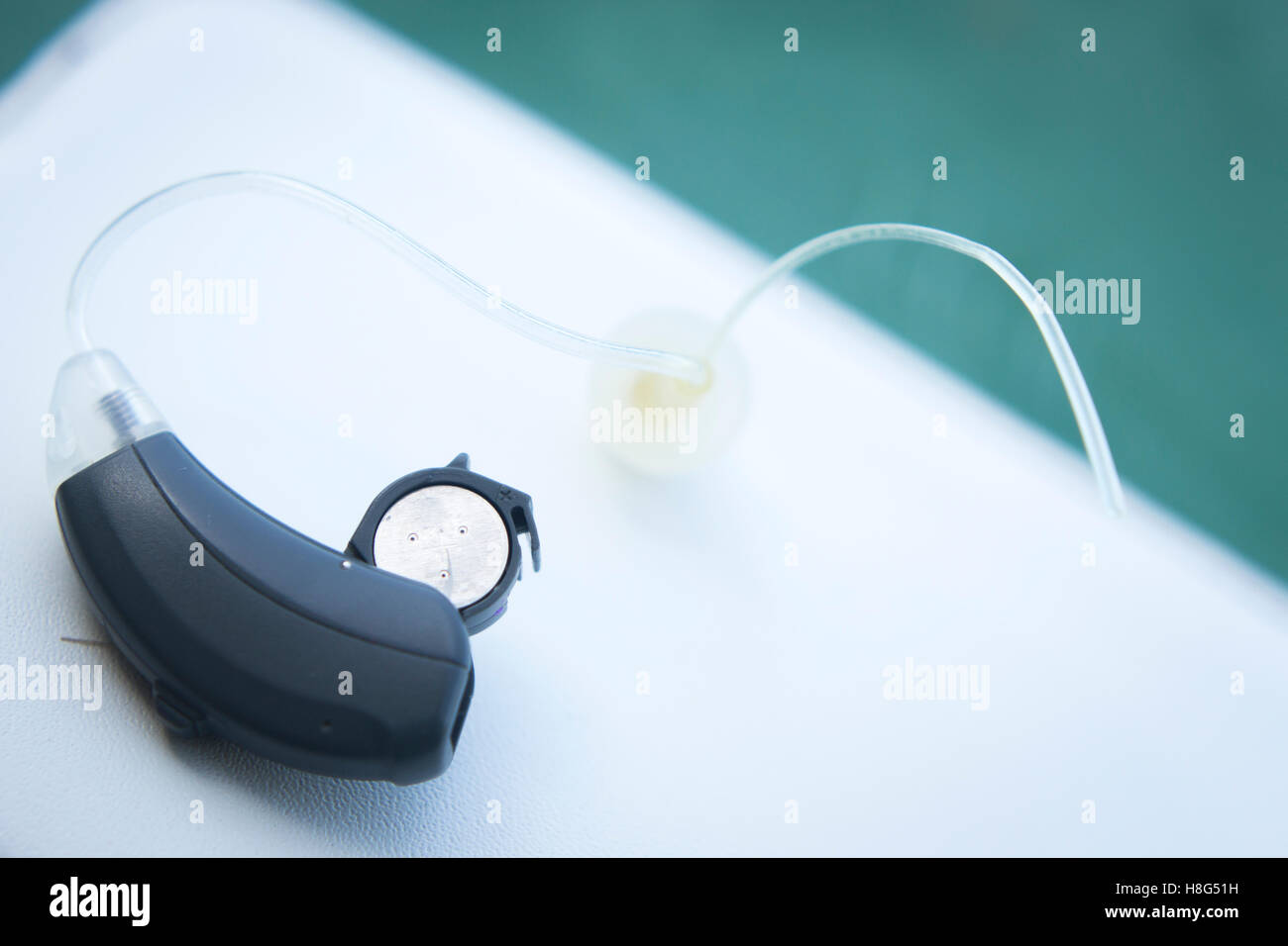 Modern digital hearing aid device for deaf and hard of hearing patients ...