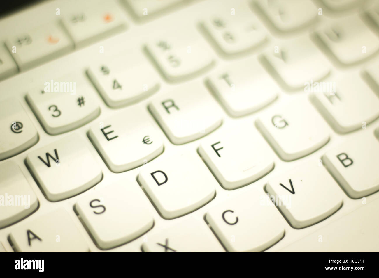 Personal computer pc external keyboad keys in Spanish format keypad ...