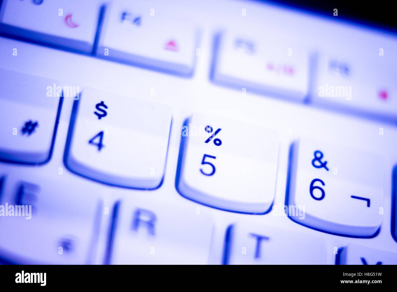 Personal computer pc external keyboad keys in Spanish format keypad ...