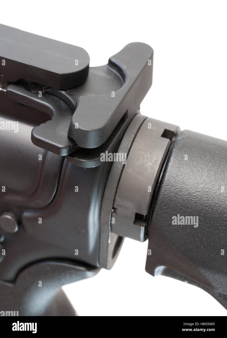 Handle that is used on a semi auto rifle for chambering a cartridge ...