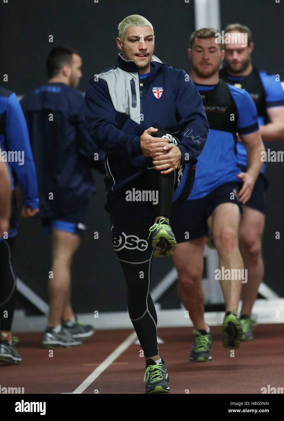 England's Ryan Hall during the team run at London Stadium Stock Photo ...