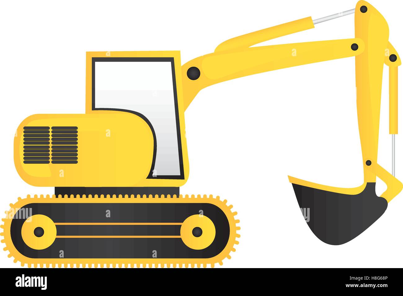 backhoe machine icon image vector illustration design Stock Vector ...
