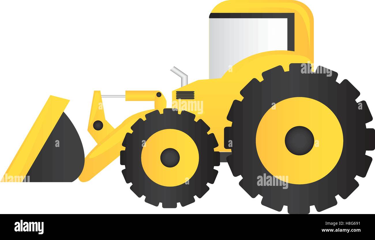 backhoe machine icon image vector illustration design Stock Vector ...