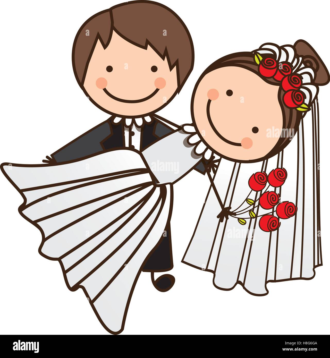 married couple icon image vector illustration design Stock Vector Image ...