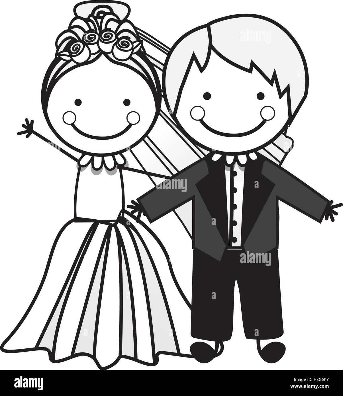 Symbol married couple icon image Cut Out Stock Images & Pictures - Alamy
