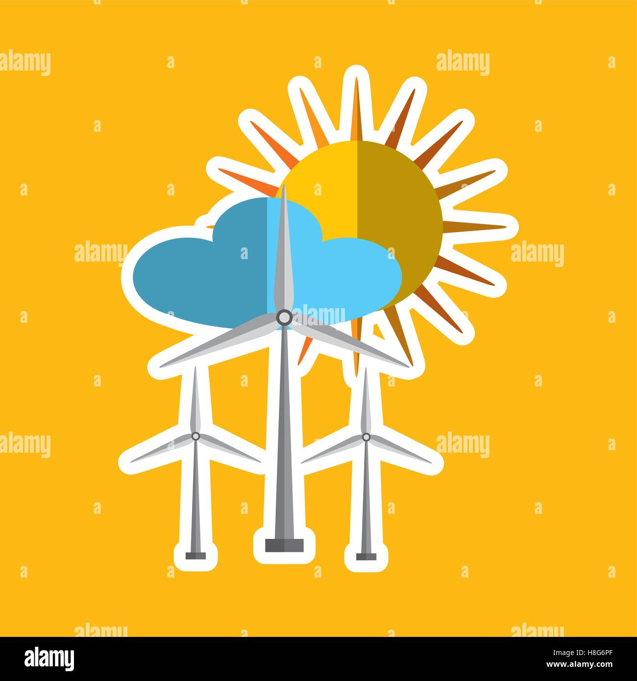 eco energy wings power ecology graphic vector illustration eps 10 Stock ...