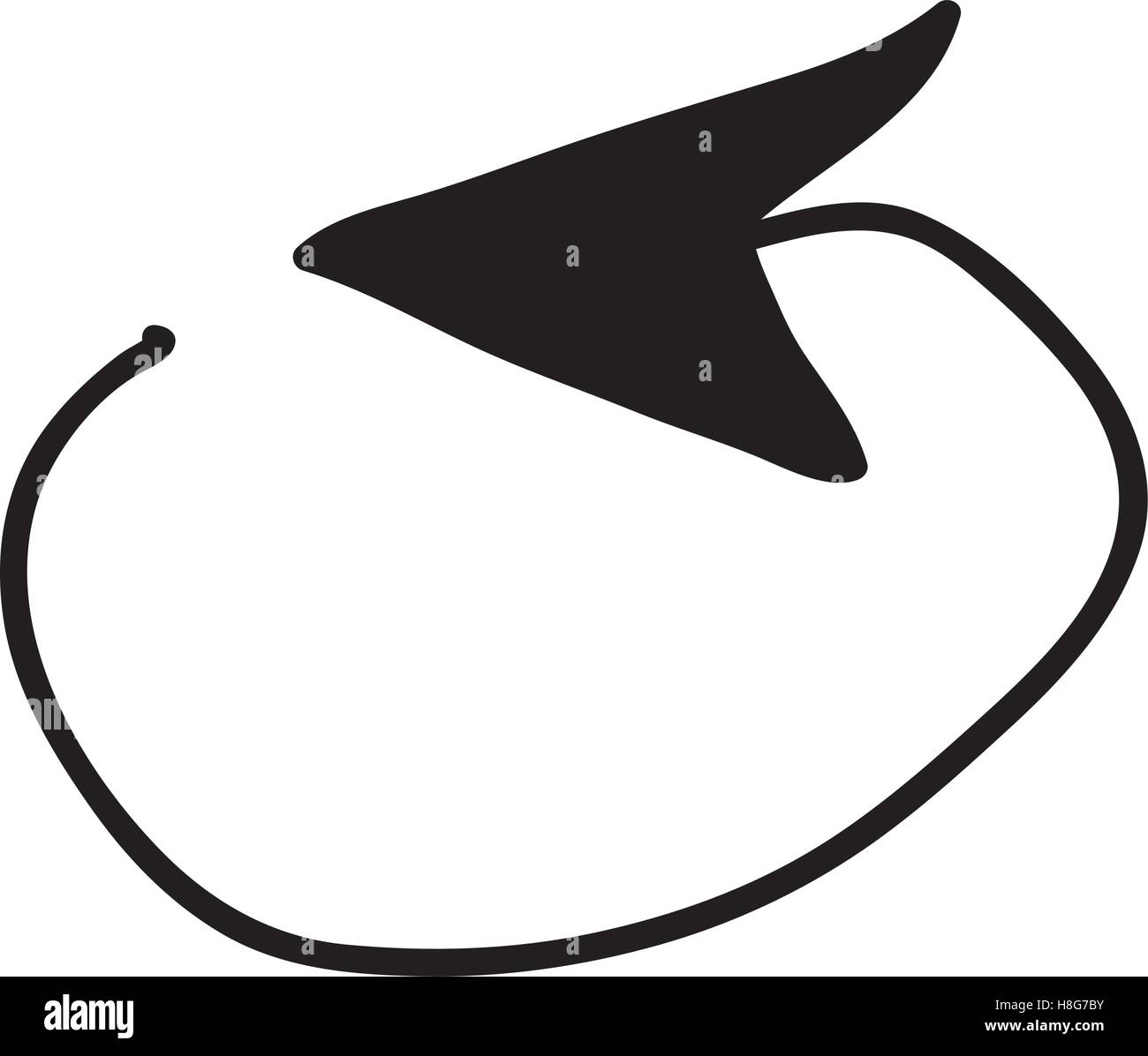 scribble arrow icon image vector illustration design Stock Vector Image ...