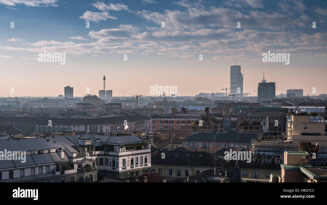 Milan skyscraper aerial hi-res stock photography and images - Alamy