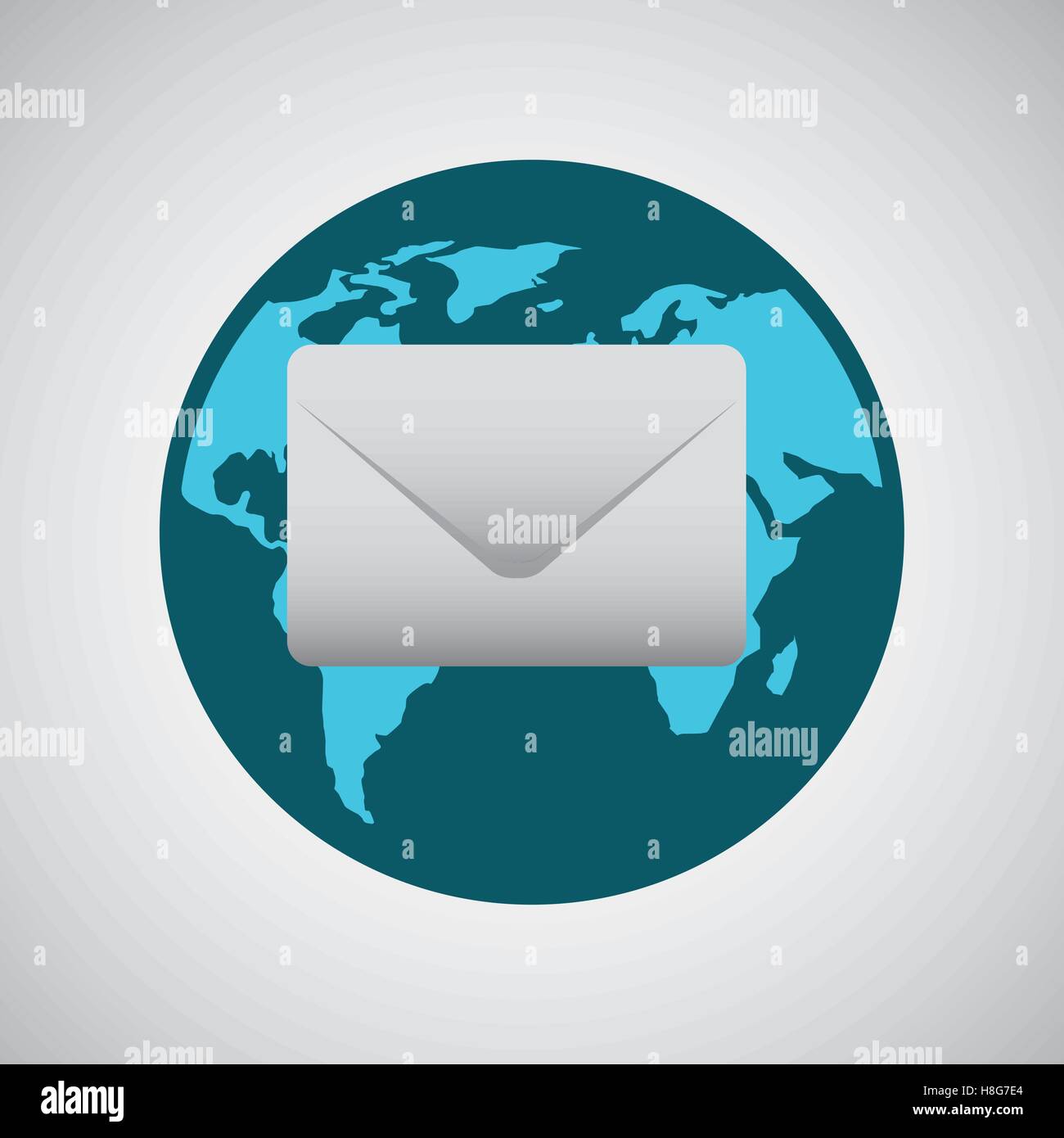 concept globe message envelope social media vector illustration eps 10 ...