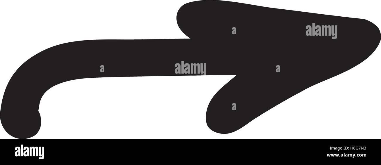 scribble arrow icon image vector illustration design Stock Vector Image ...