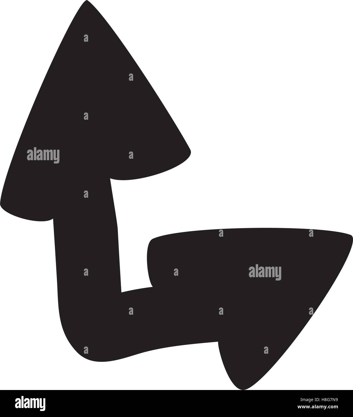 scribble arrow icon image vector illustration design Stock Vector Image ...