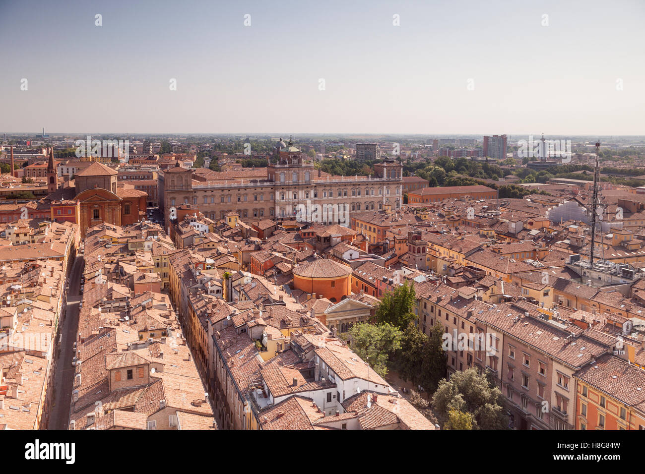 Palazzo Ducale in Modena, Italy. Built in the Baroque style, it was the ...
