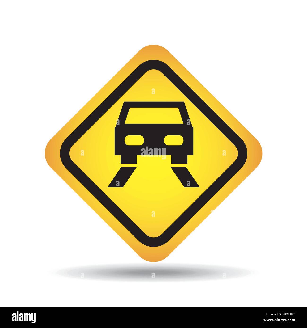 traffic sign concept icon car road vector illustration eps 10 Stock ...