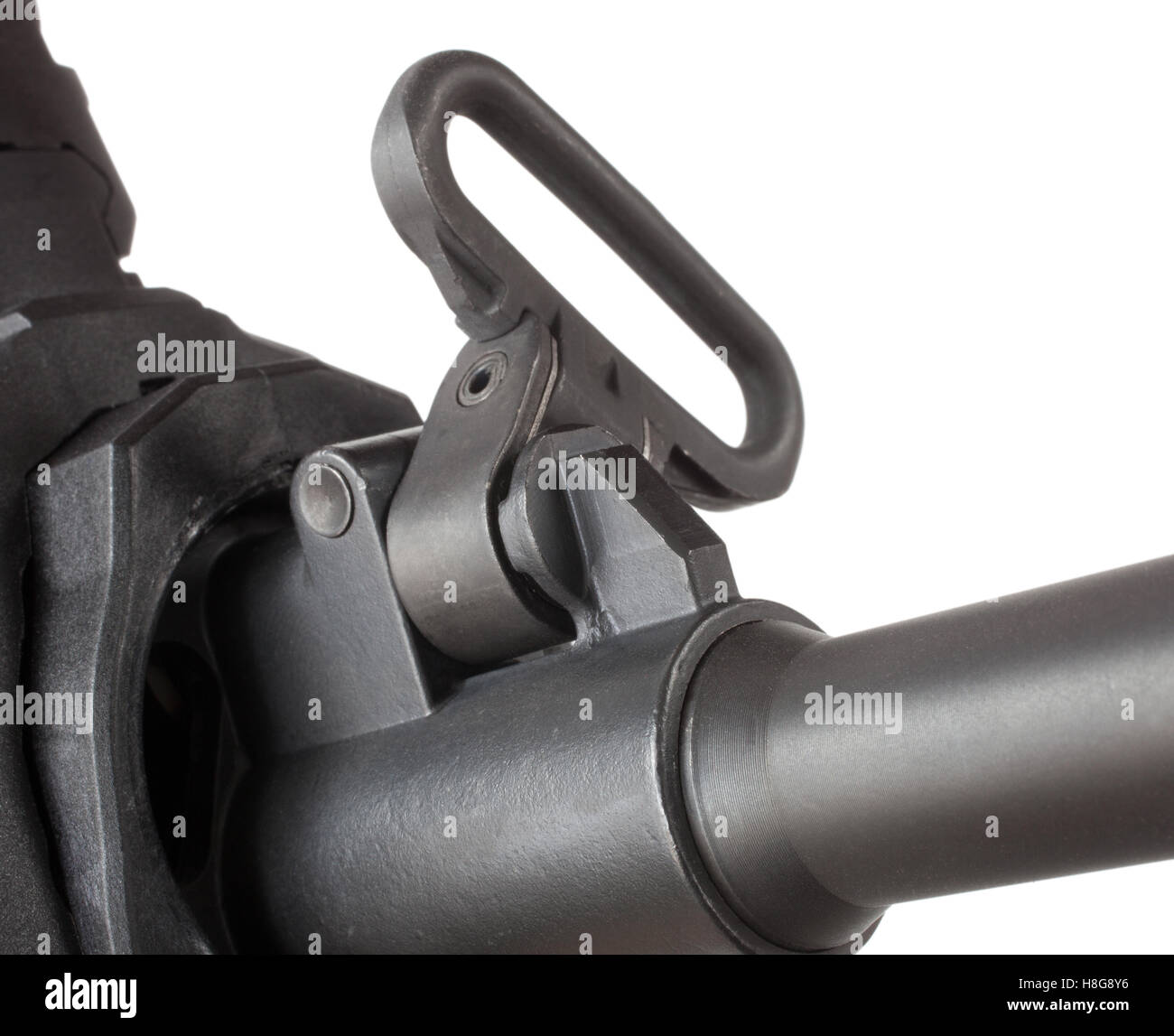 Attachment point for a sling near the barrel of a modern rifle Stock ...