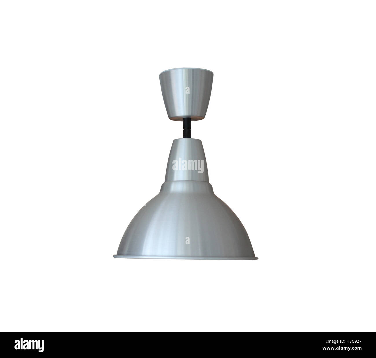 Lighting aluminum of silver color isolated on white background and have ...