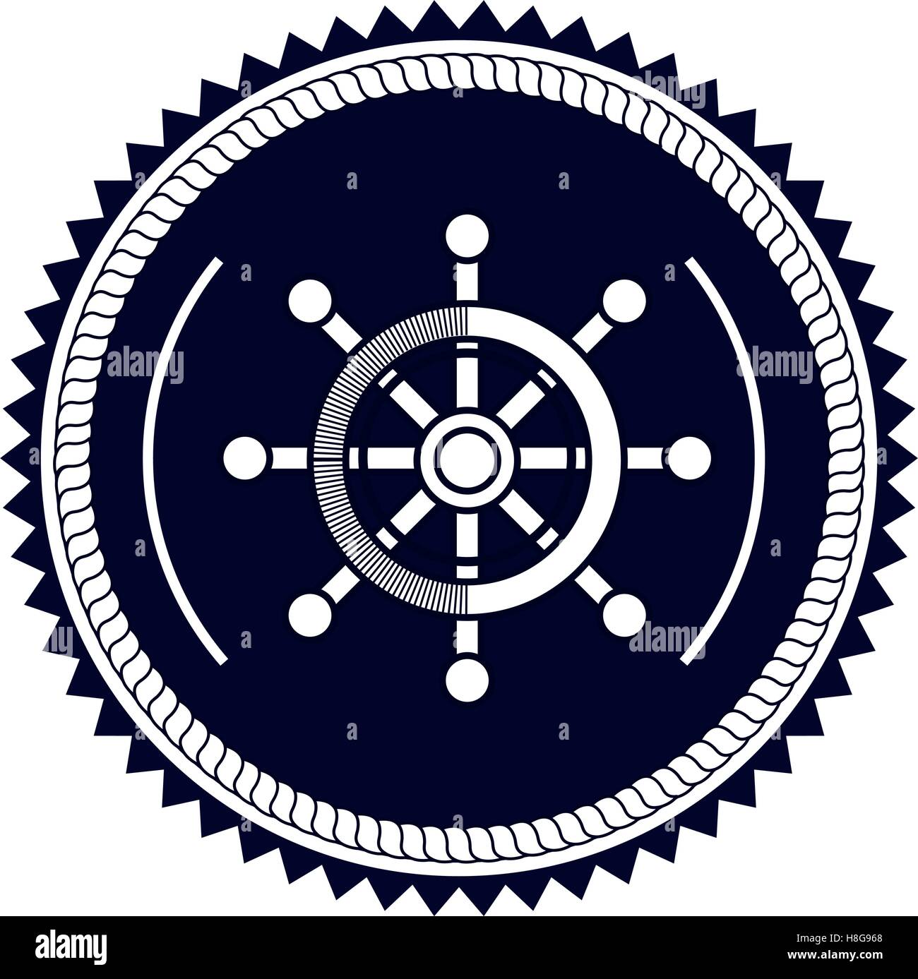 ship timon maritime frame vector illustration design Stock Vector Image ...