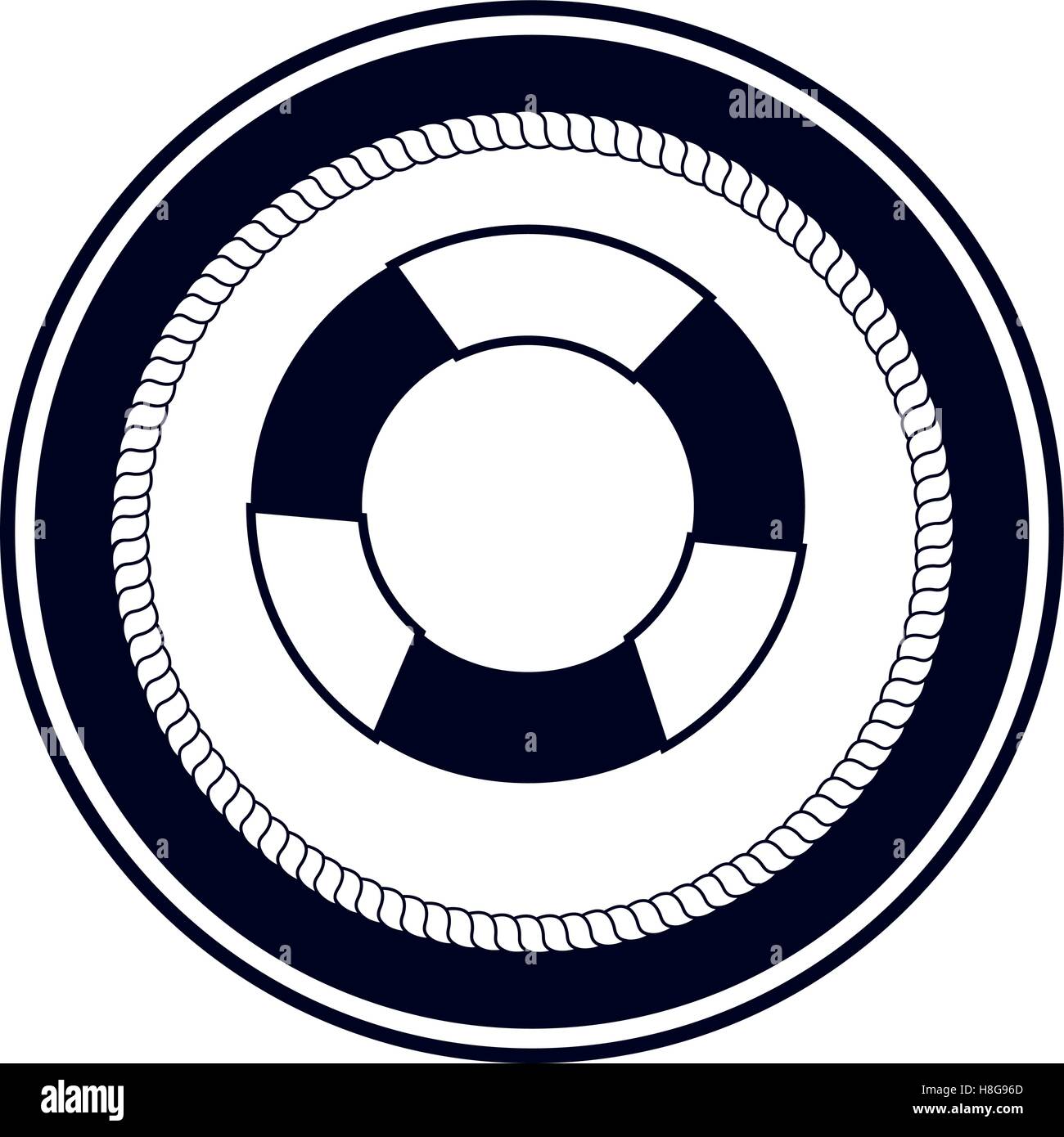 float ship maritime frame vector illustration design Stock Vector Image ...