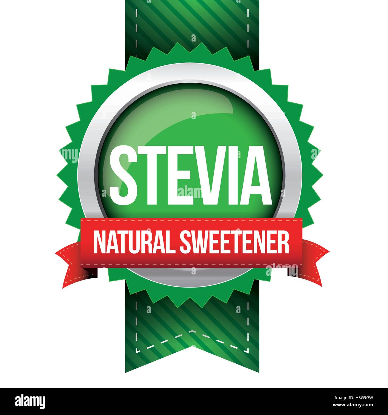 Stevia - Natural Sweetener ribbon vector Stock Vector Image & Art - Alamy