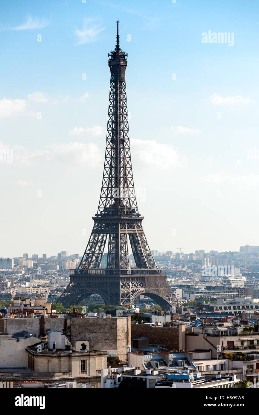 Eiffel Tower. Paris. France. Famous historical landmark and part of the ...