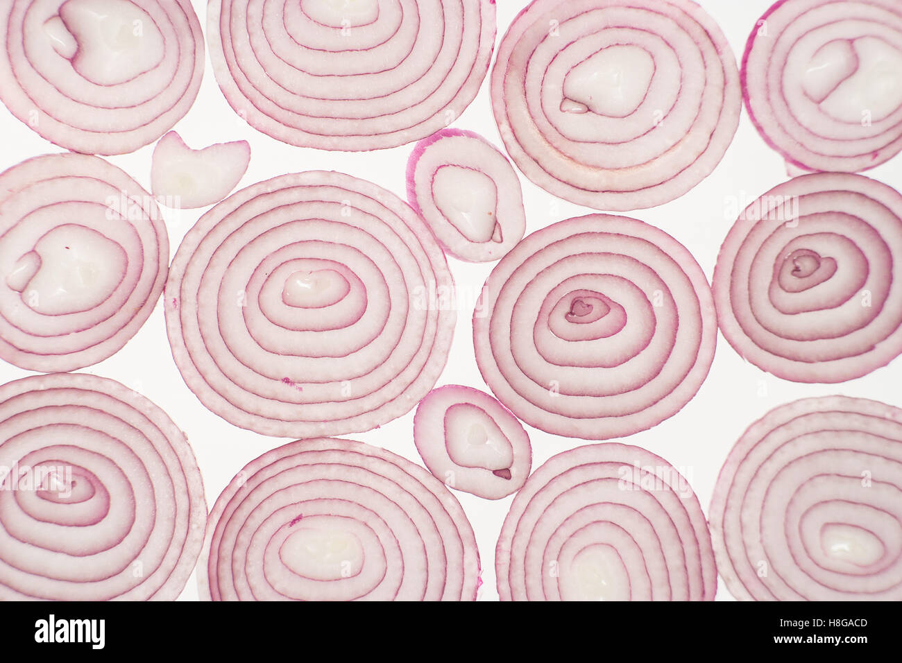 Red onion top view hi-res stock photography and images - Alamy