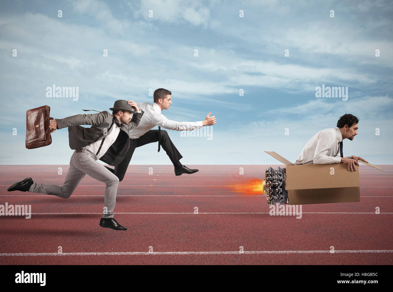 Overcome and achieve success Stock Photo - Alamy