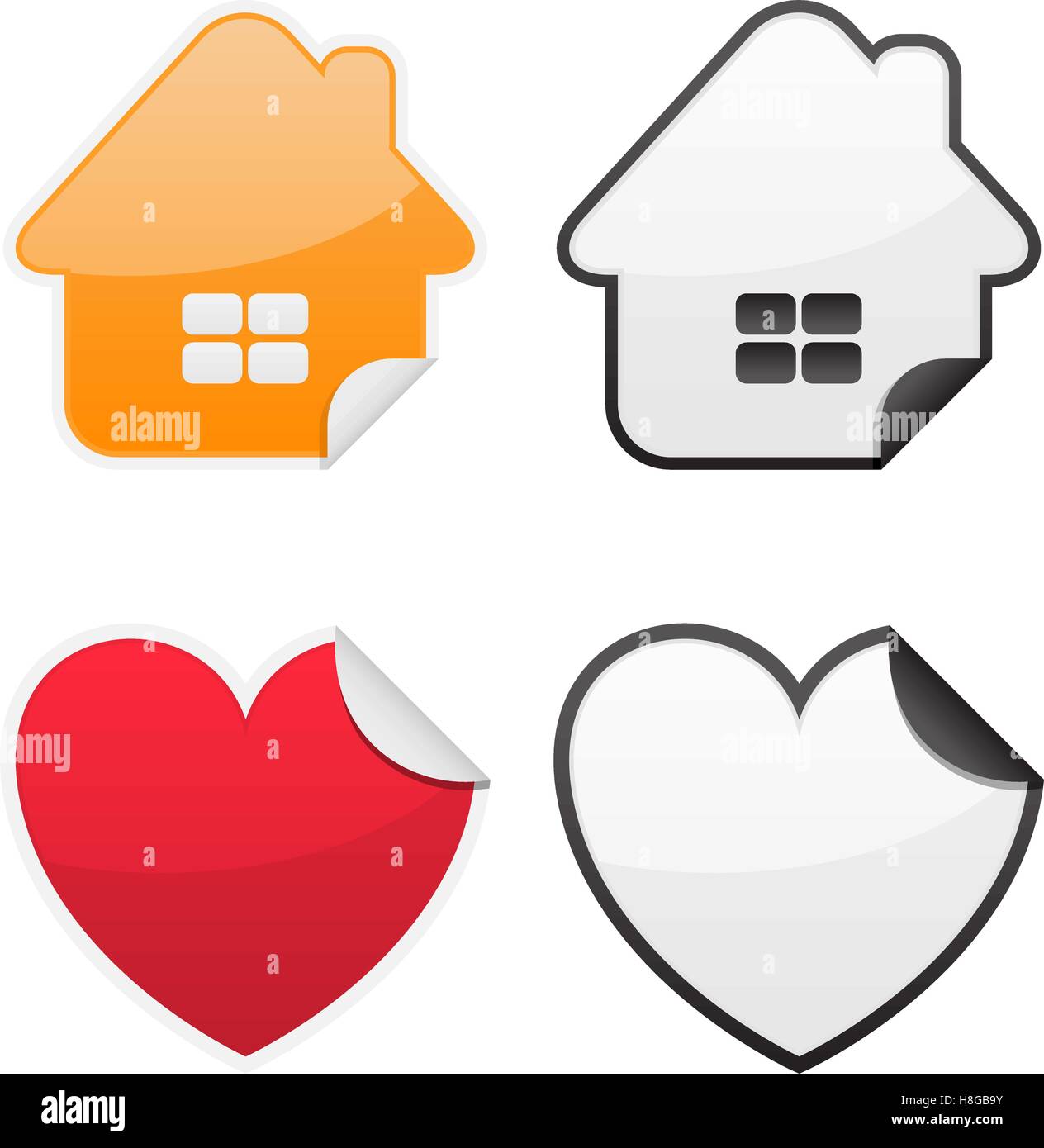 Orange peeled Stock Vector Images - Alamy