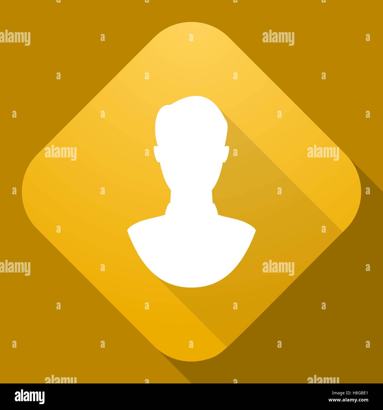 Vector illustration. Vector men silhouette with a long shadow Stock ...