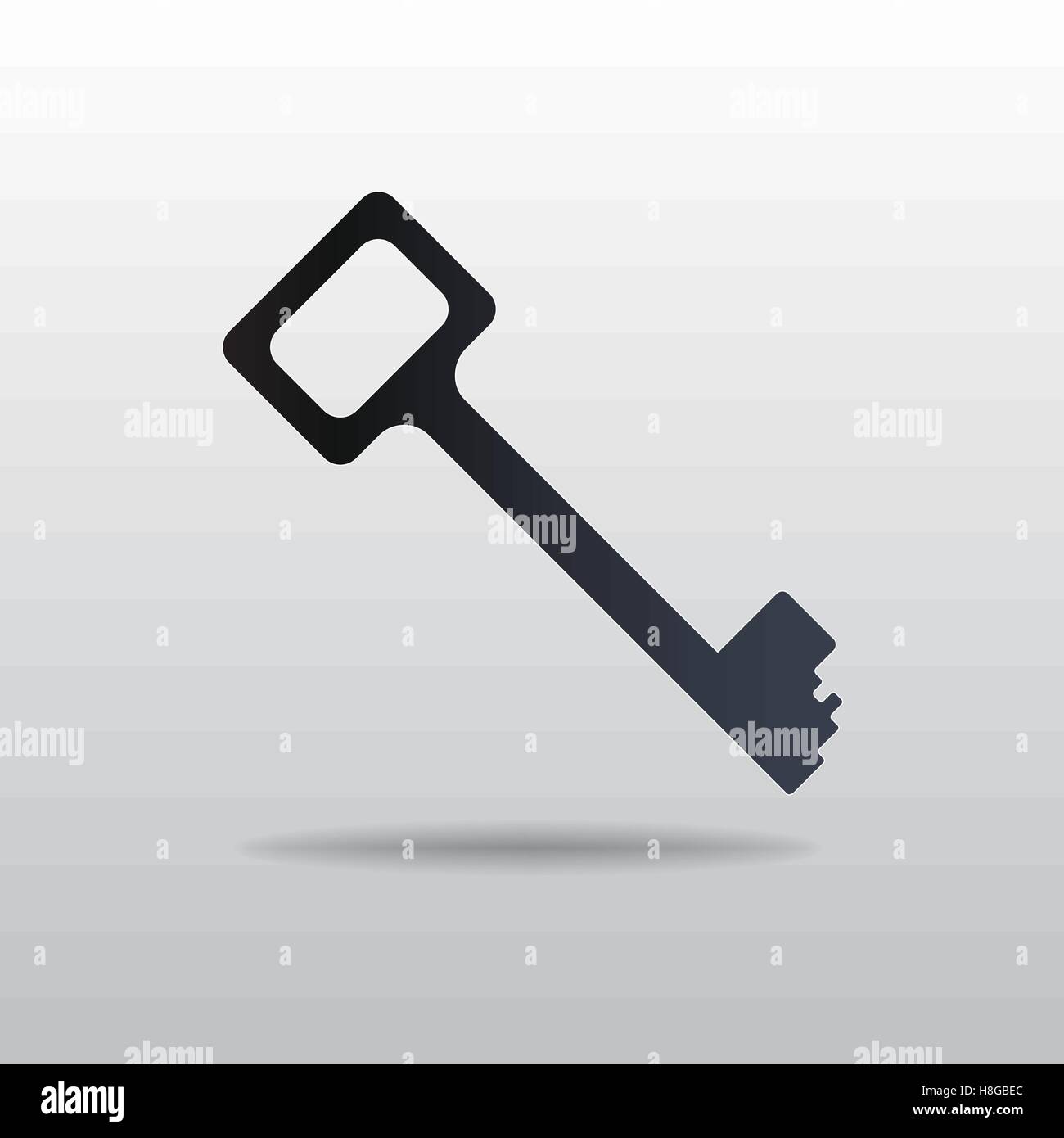 Vector illustration. Vector icon of Key. Vector illustration Eps 10 ...