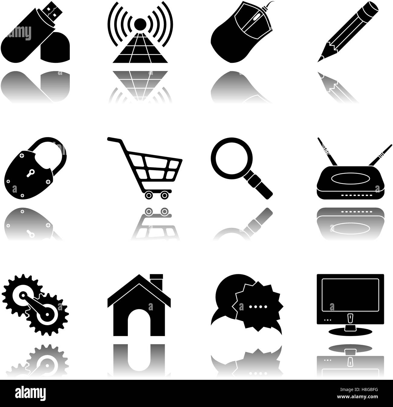 Vector illustration. Internet Icon set. Vector illustration Eps 10 ...