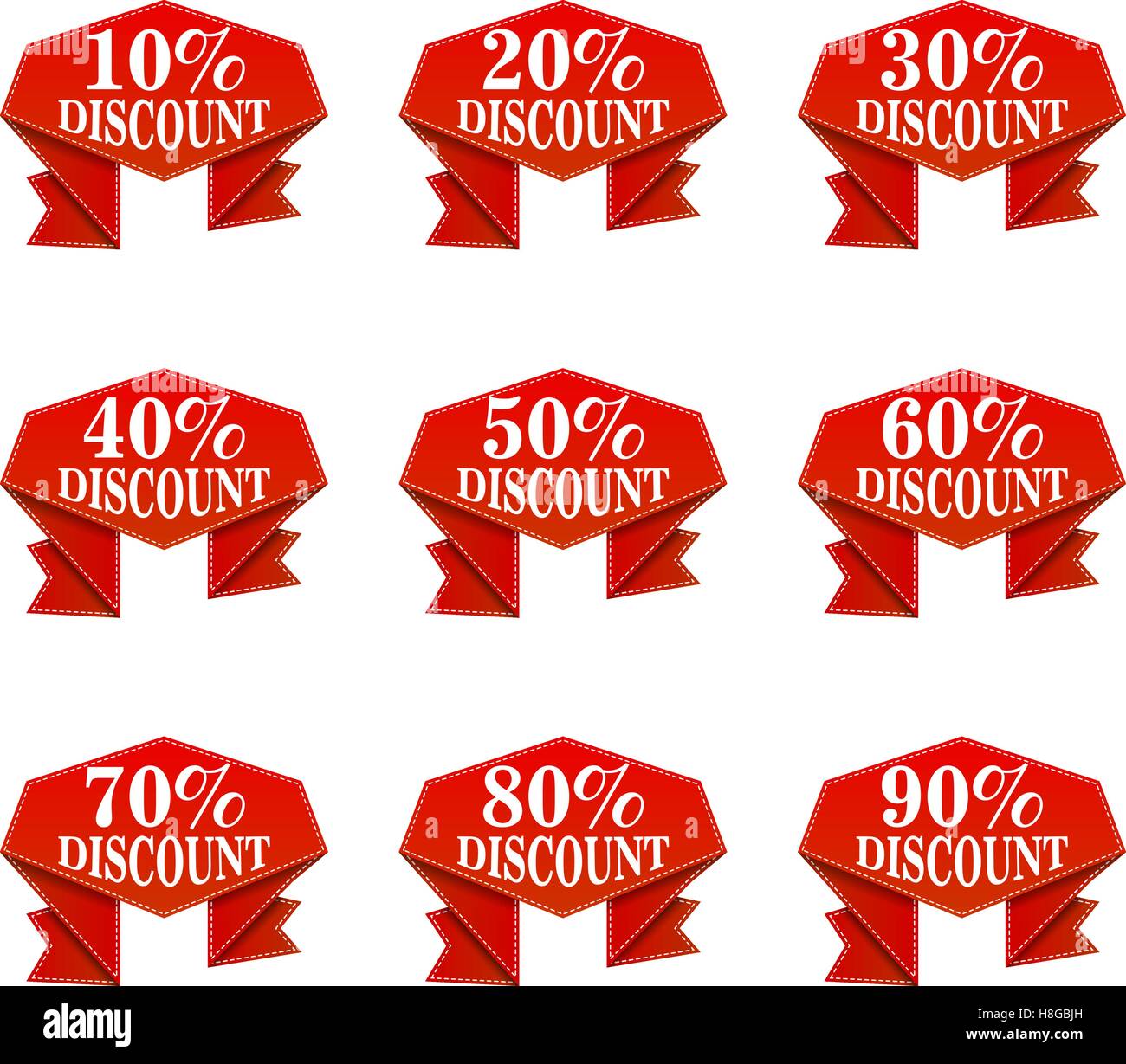 Vector illustration of Discount labels. Vector illustration Eps 10 ...