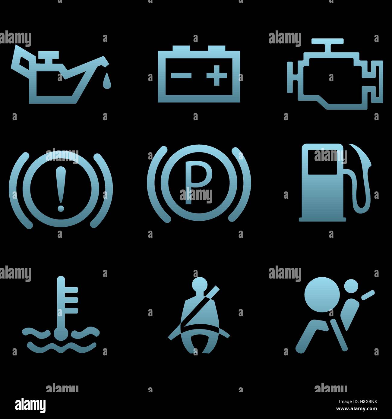 Dashboard warning symbols hi-res stock photography and images - Alamy